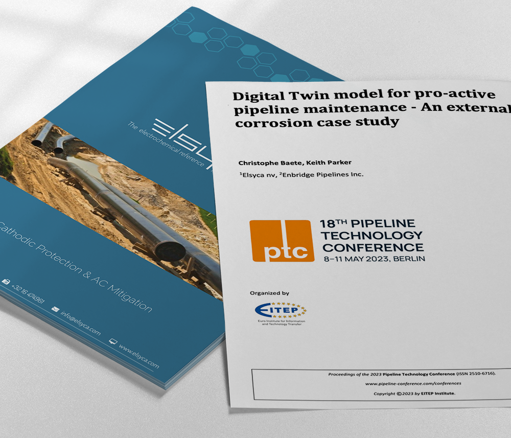 Digital Twin model for pro-active pipeline maintenance · Elsyca NV